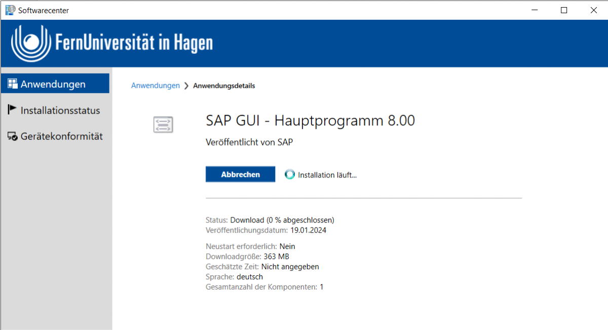 SAP GUI – Helpdesk