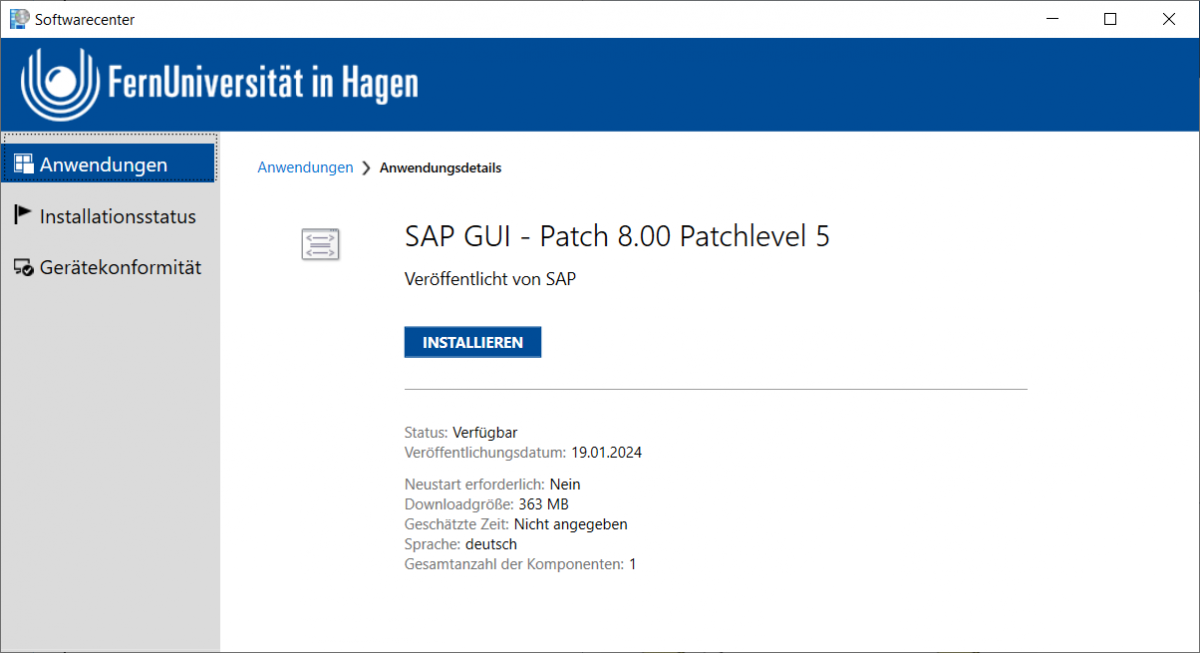 SAP GUI – Helpdesk