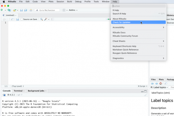 Wie aktualisiere ich RStudio? – Helpdesk
