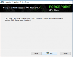 VPN Client (Forcepoint) – Helpdesk