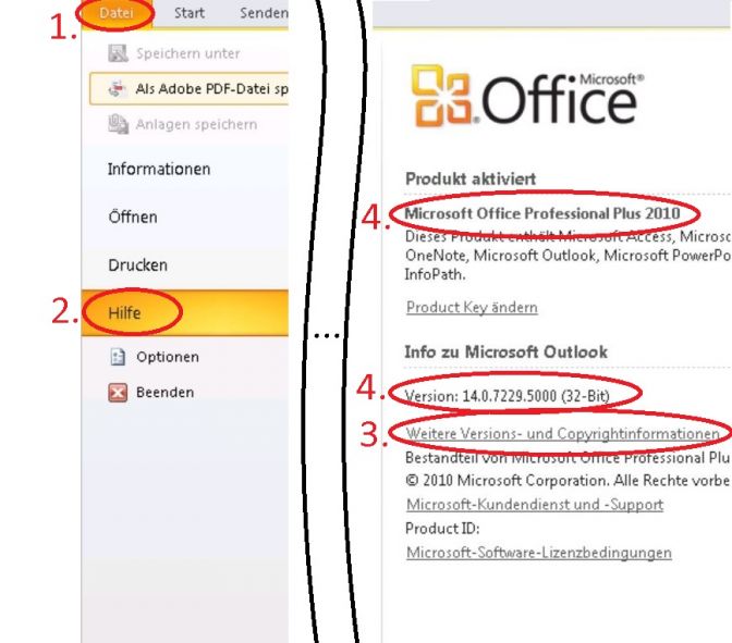 Outlook Version ermitteln – Helpdesk